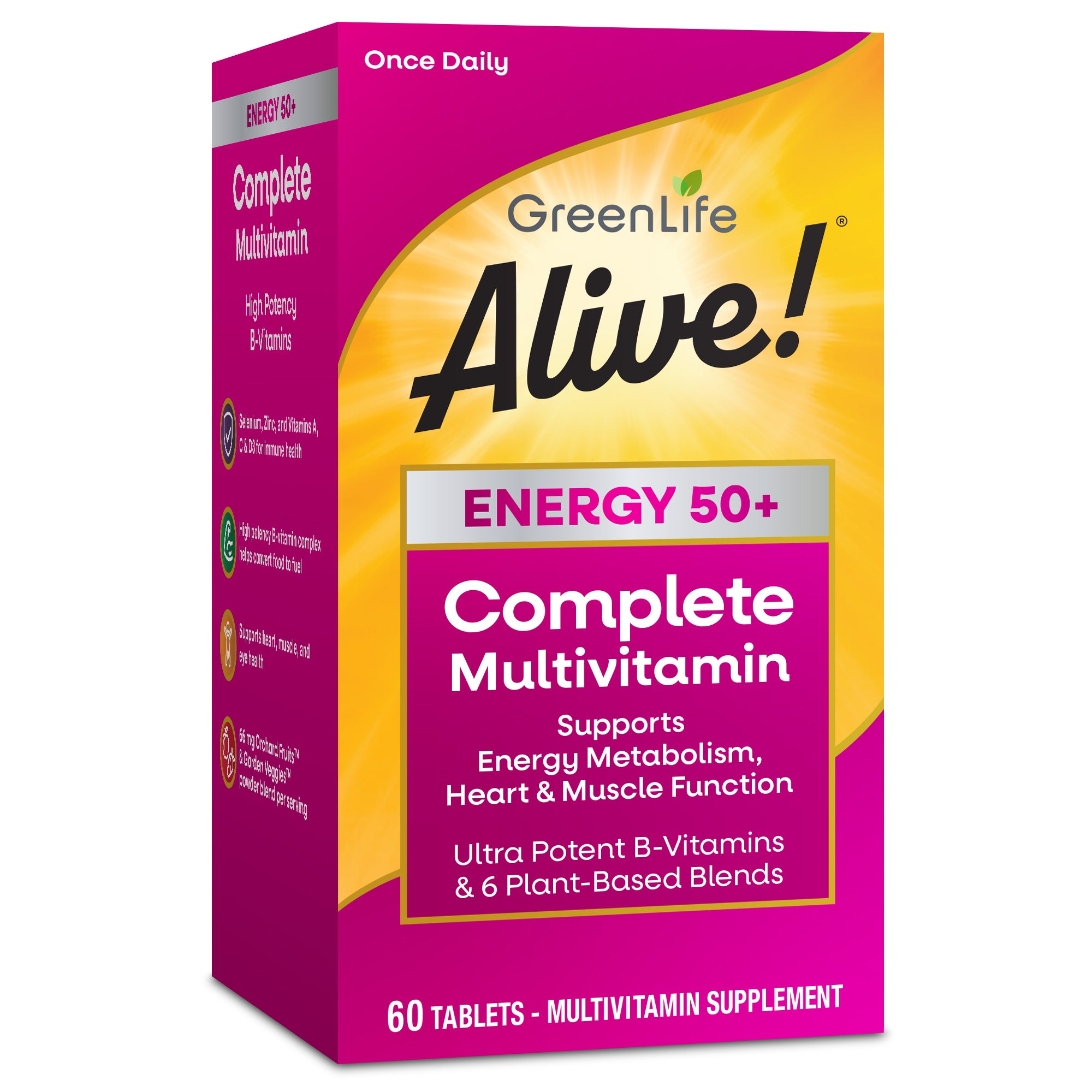 Alive! Energy 50+ Complete Multivitamin (60 tablets) – Onelife Singapore