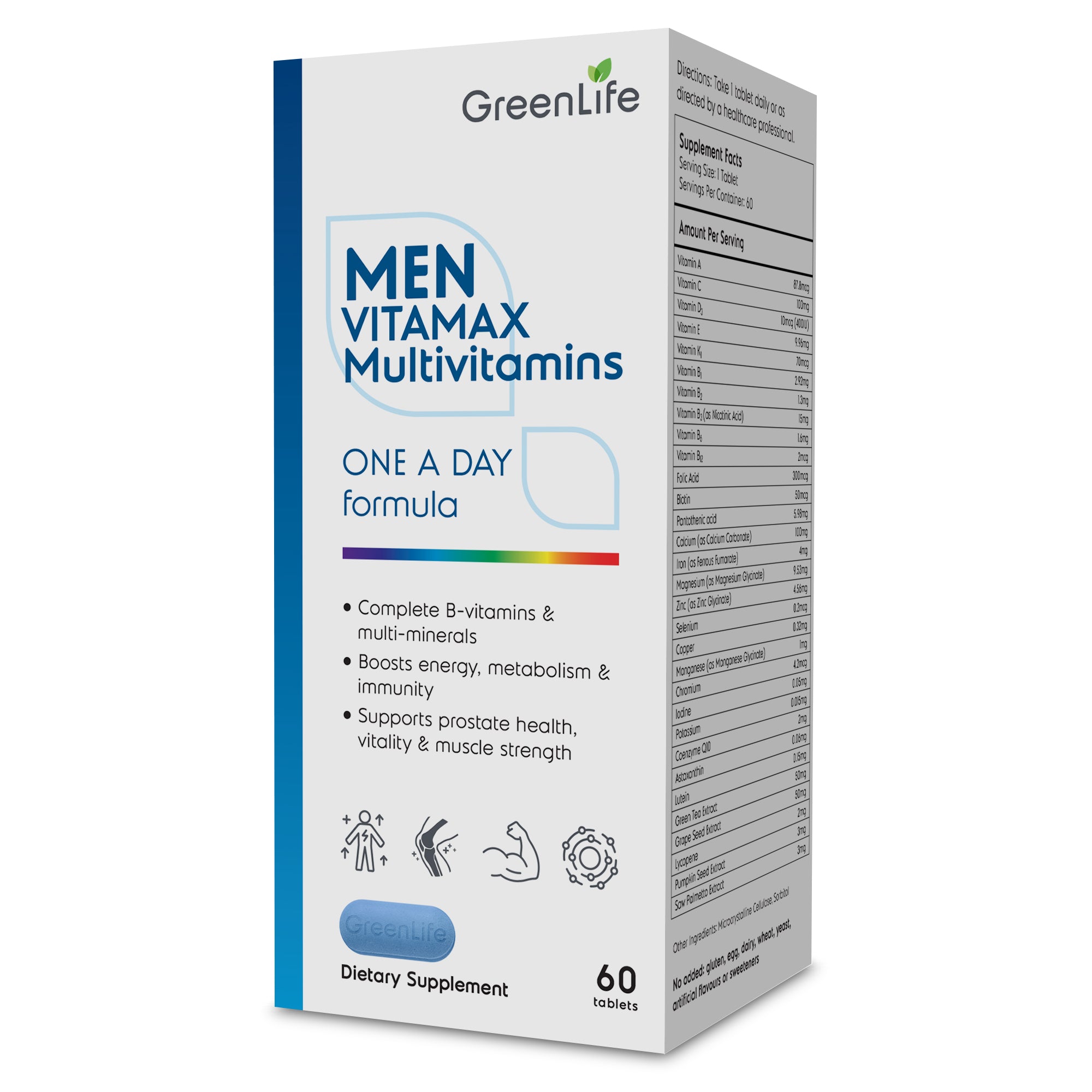 Vitamax Men Multivitamins 60 Tablets – Onelife Singapore